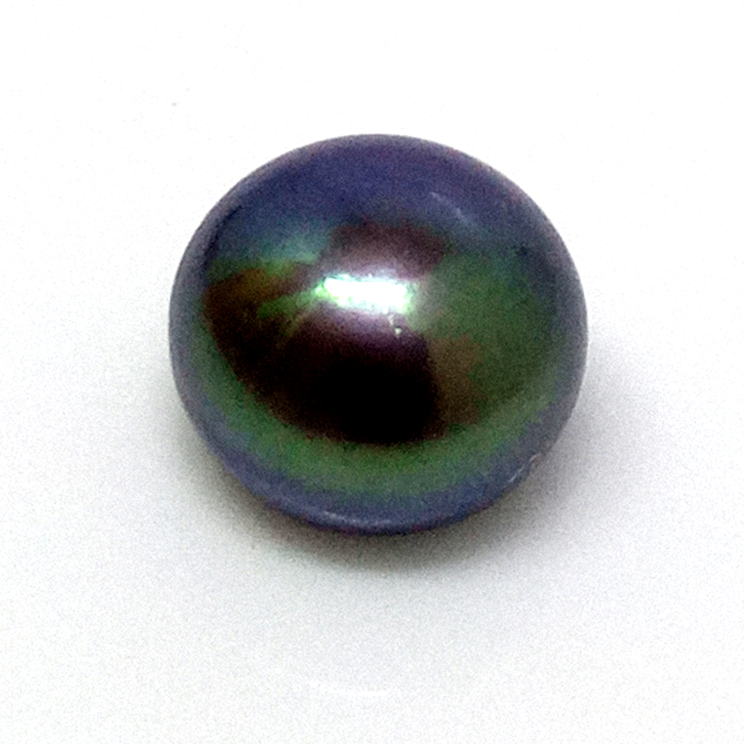 Black 6-6.5 Half Drilled Button Single Pearls - Loose Pearls by ...