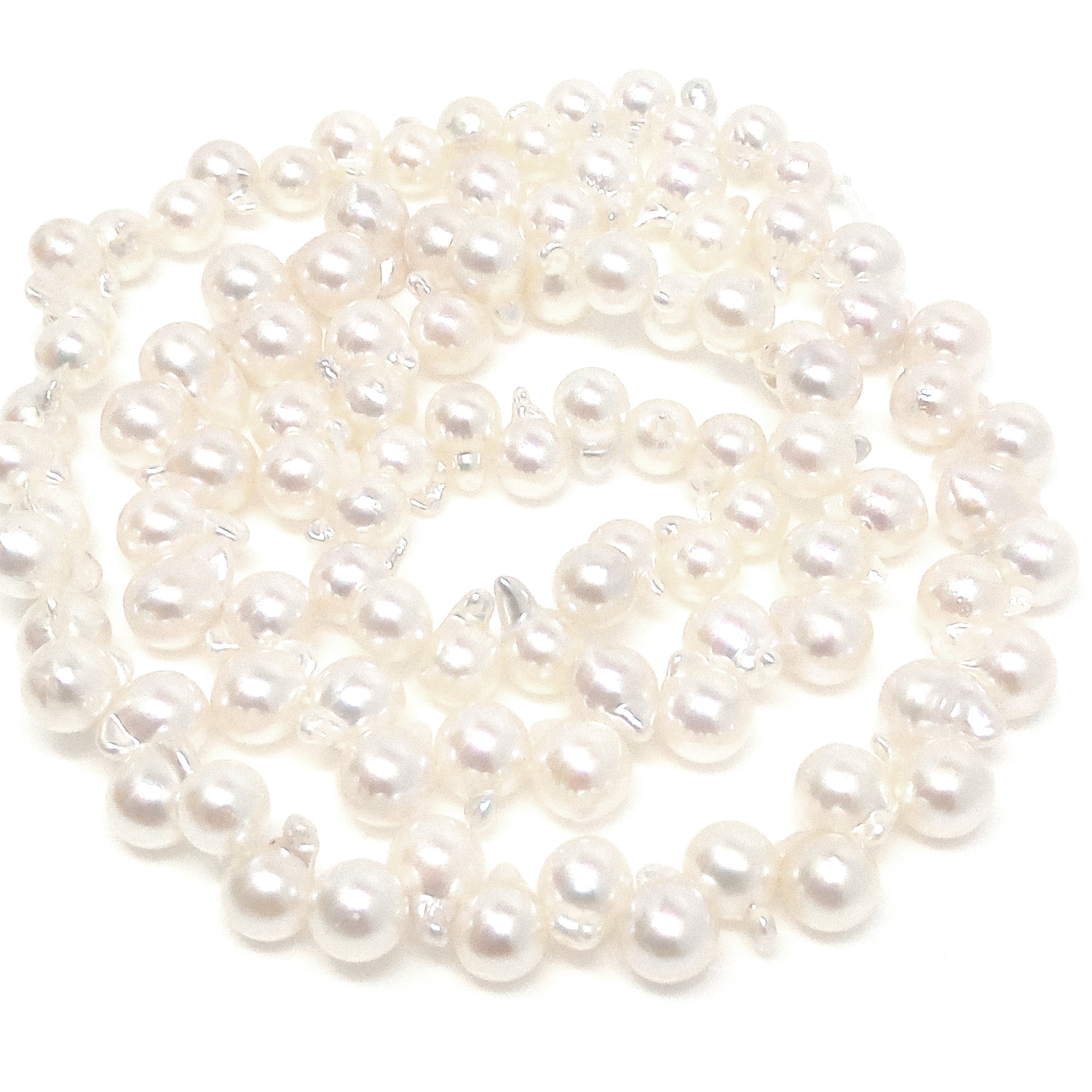 White Top Drilled Akoya Pearls - Loose Pearls by Pearlescence