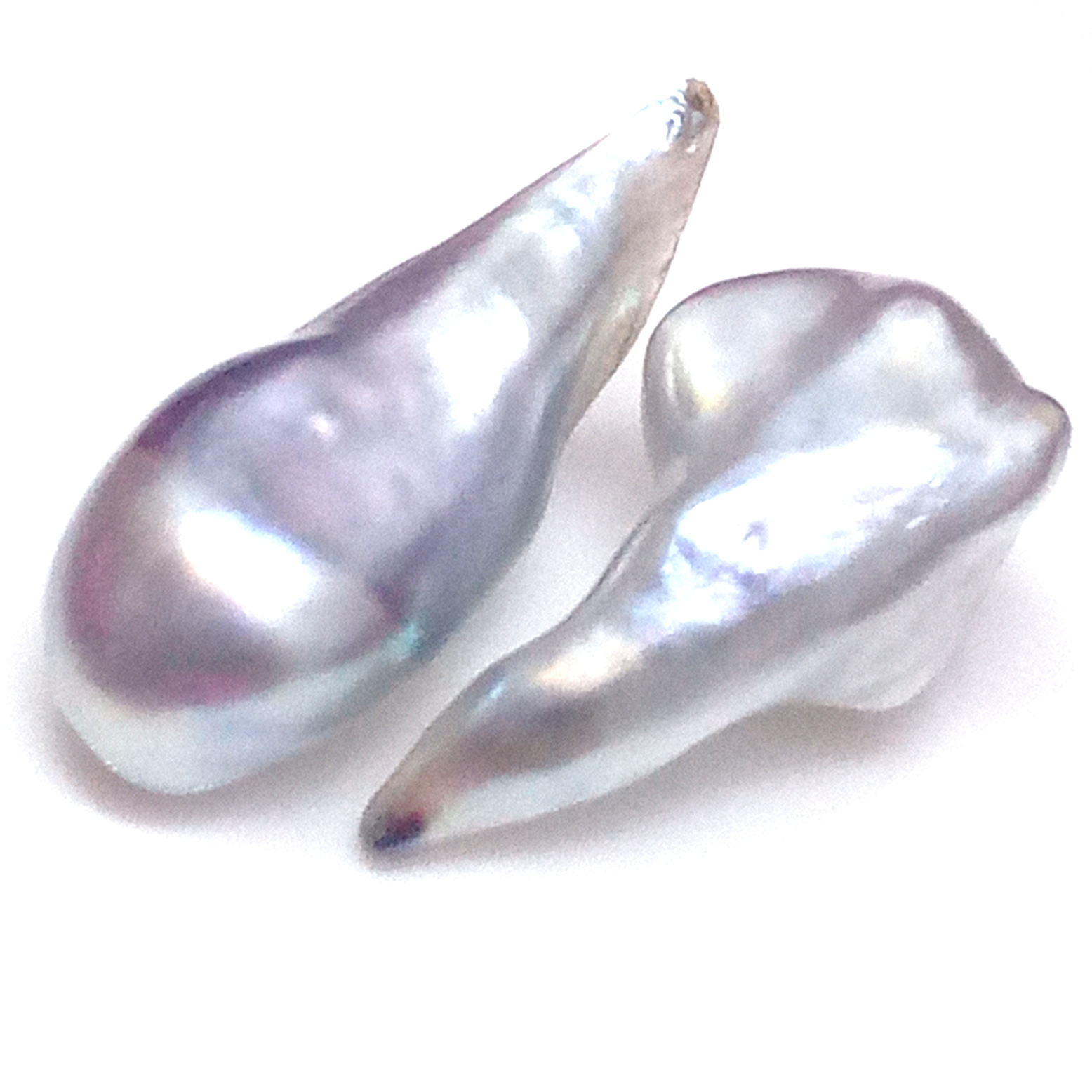 Blue South Seas Spike Pearl Pair - Loose Pearls by Pearlescence